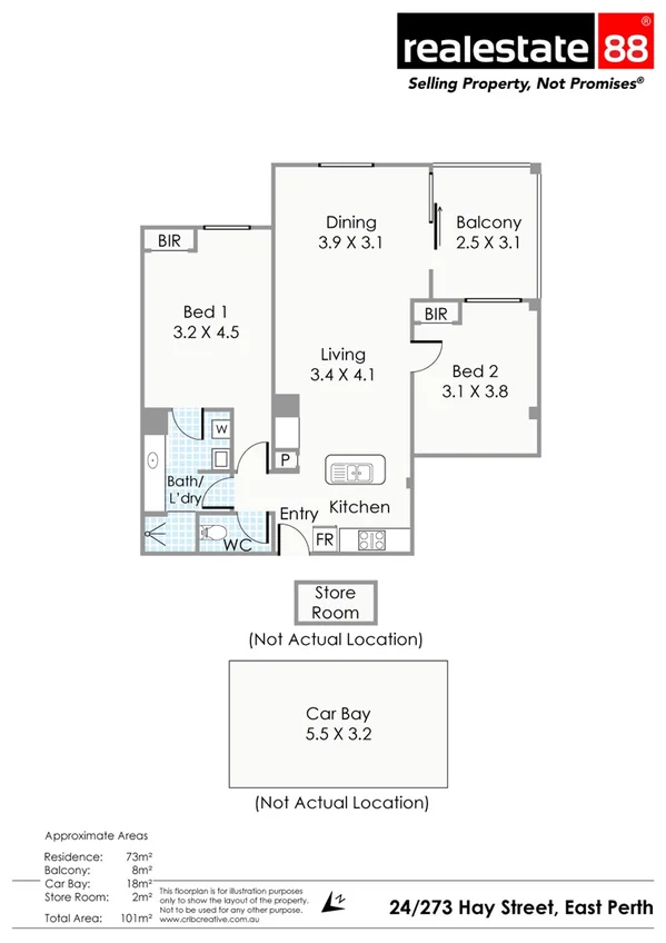 Sold 24/273 Hay Street, East Perth WA 6004 on 17 Dec 2019 - 2015733160 ...