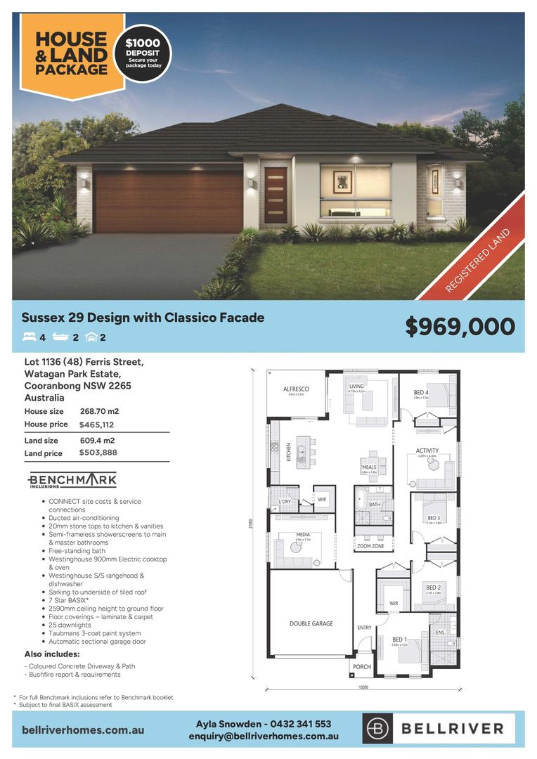 Lot 1136 (48) Ferris Street, Watagan Park Estate, Cooranbong NSW 2265 ...