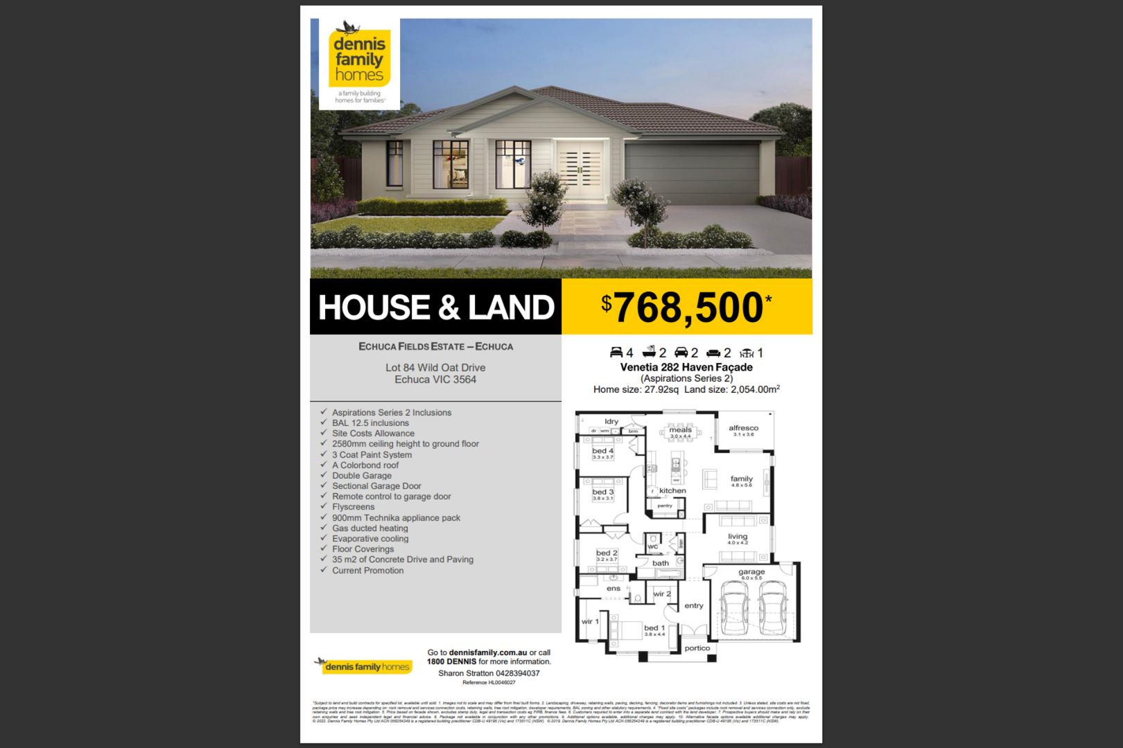 (Lot 84) 46 Wild Oat Drive Echuca Fields Stage 3B, Echuca VIC 3564 | Domain