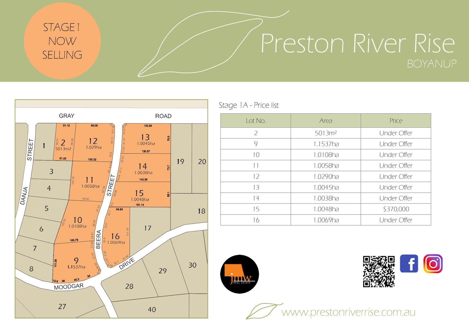Stage 1A Preston River Rise, Boyanup WA 6237 | Domain