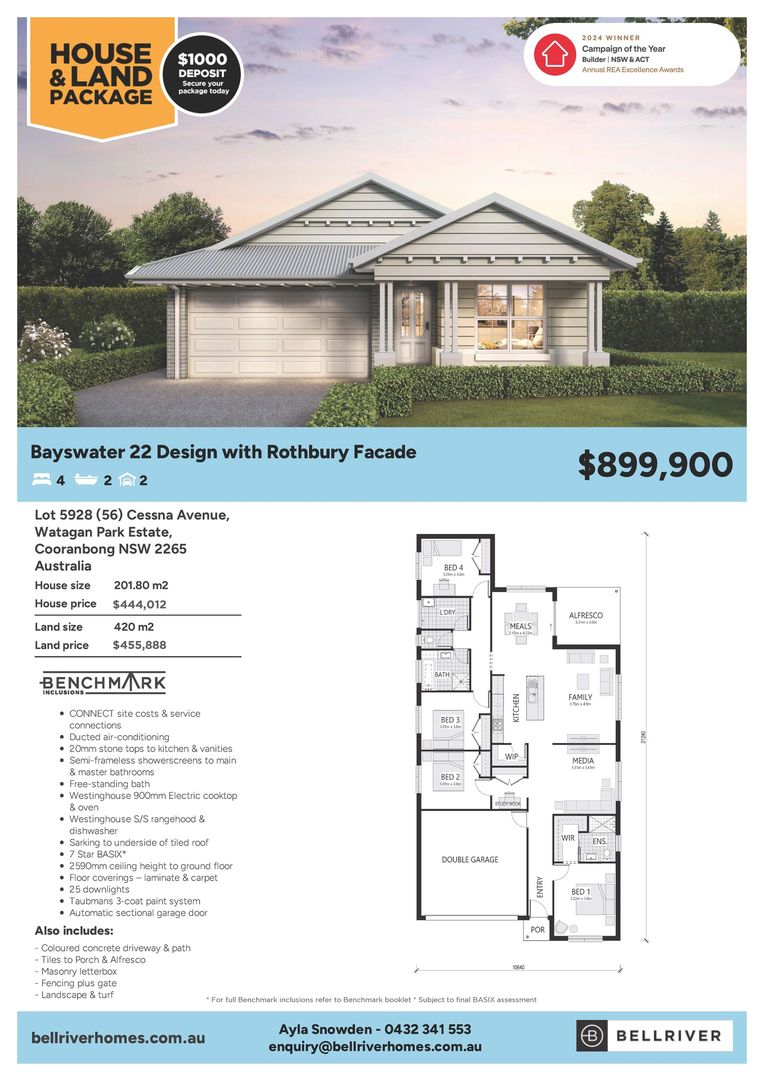 Lot 5928 (56) Cessna Avenue, Watagan Park Estate, Cooranbong NSW 2265 ...