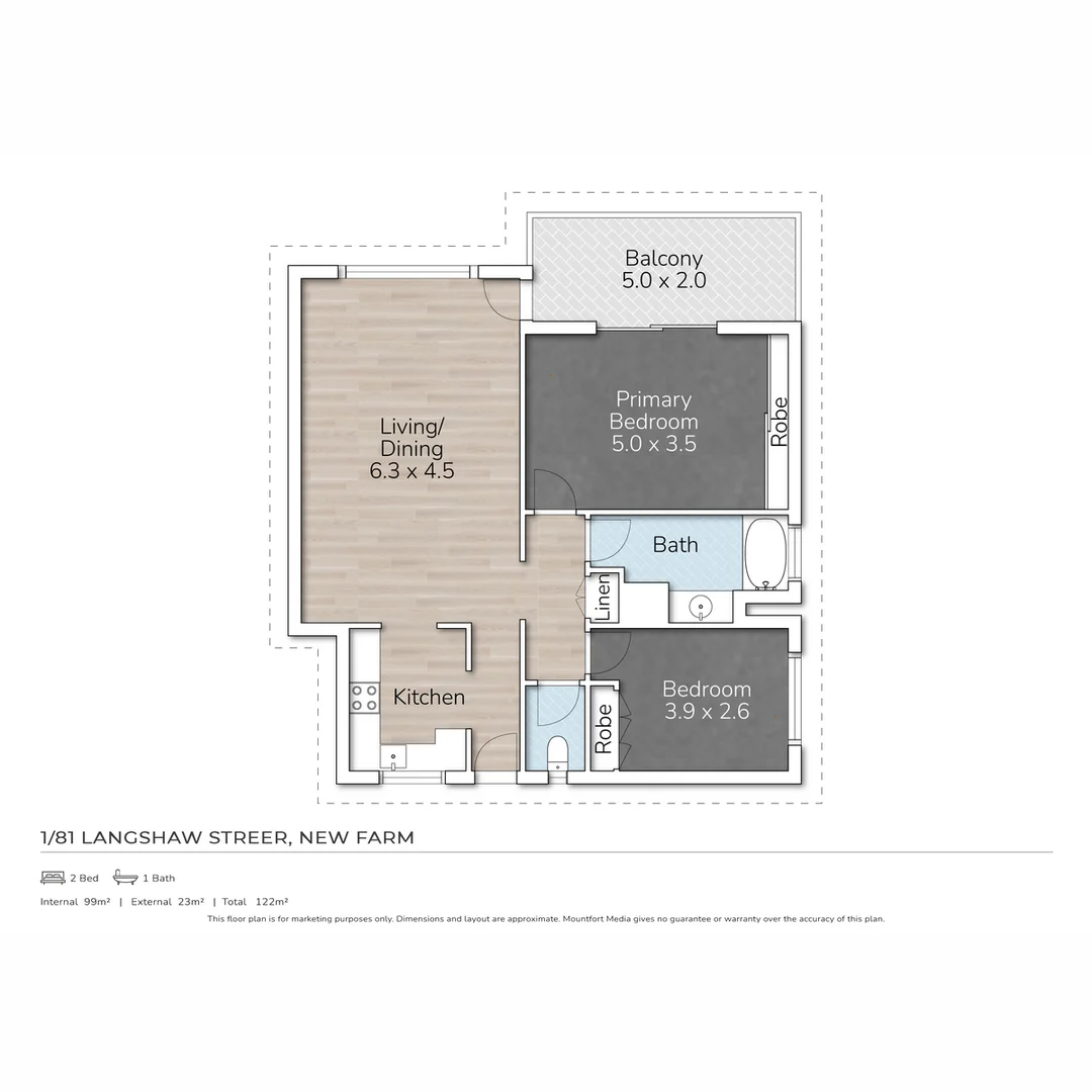 1/81 Langshaw Street, New Farm QLD 4005 | Domain