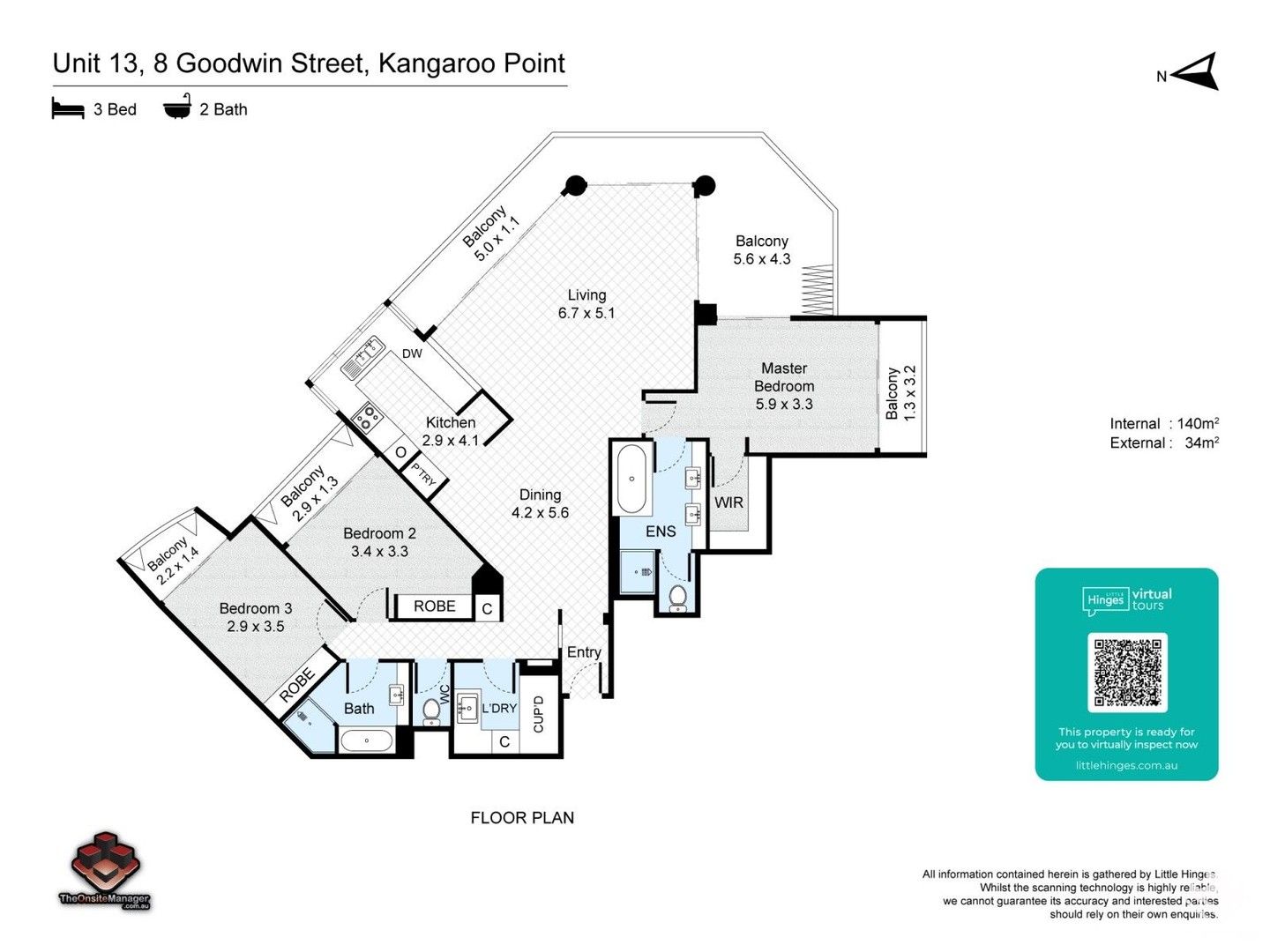 ID:21150785/8 Goodwin Street, Kangaroo Point QLD 4169 - Apartment For ...