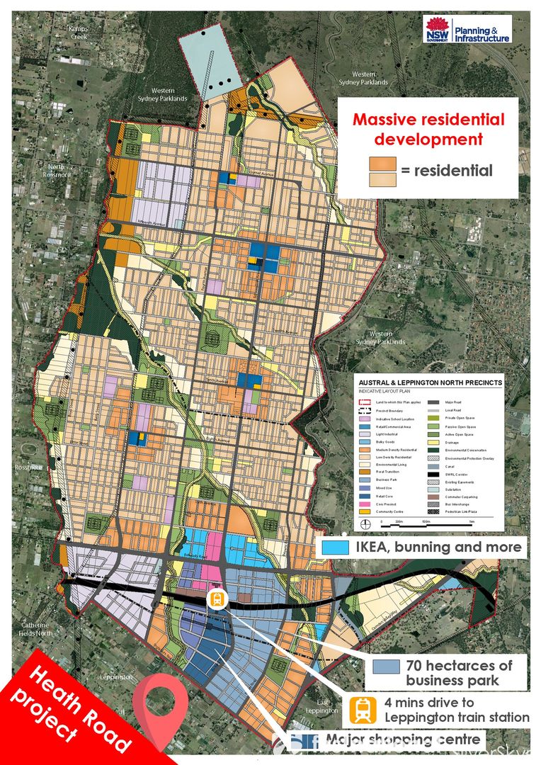 Heath Road, Leppington NSW 2179 vacant land for Sale, Land $750,000 ...